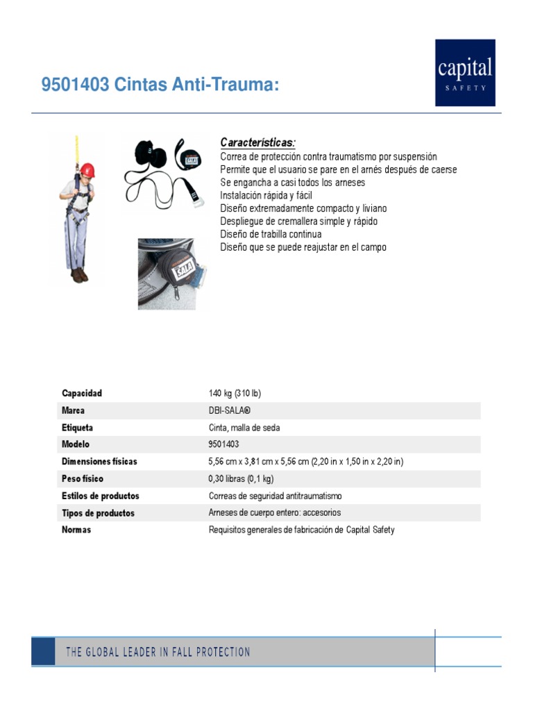 Cintas Anti-Trauma DBI-SALA 9501403 | PDF