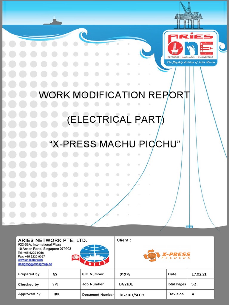 Electrical Modifications for BWTS Installation | PDF | Valve | Switch
