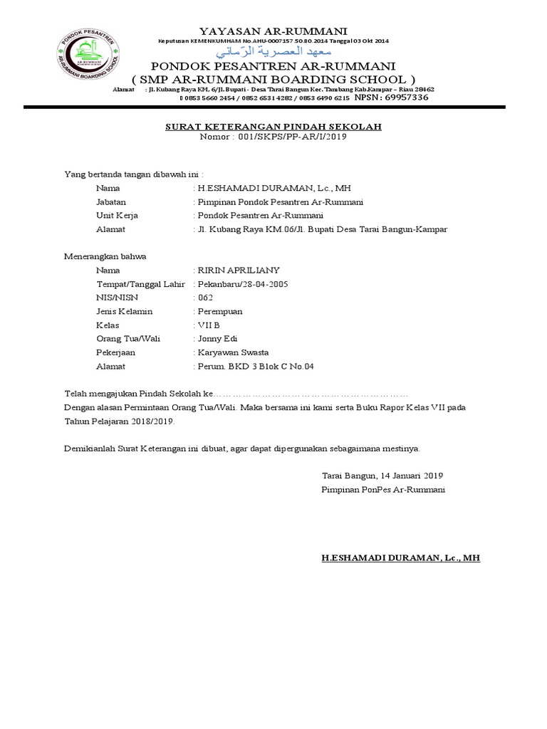 SK Kelulusan Ta 2020-2021 | PDF