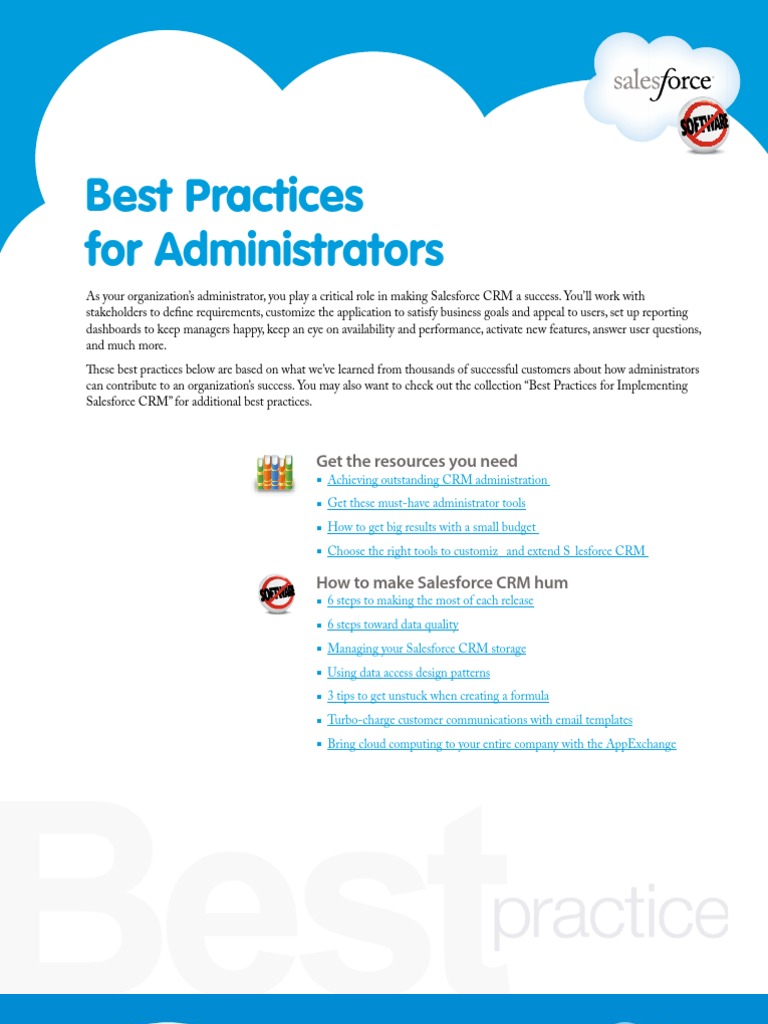 Salesforce Admin Best Practices Guide | PDF | Salesforce.Com ...