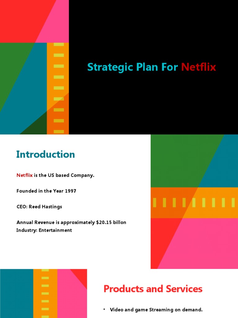 Strategic Plan For Netflix | PDF | Netflix | Corporate Social ...