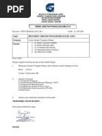 Contoh Memo Jemputan Mesyuarat 2022 | PDF