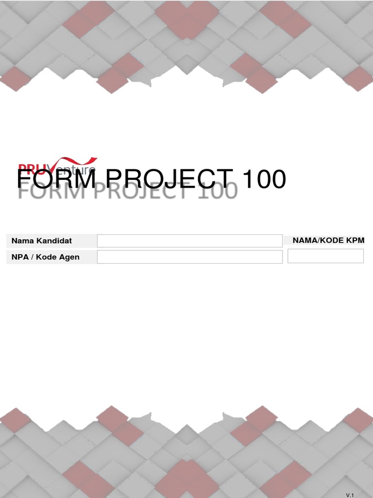 Pruventure - Form Project 100 v1.2021 | PDF