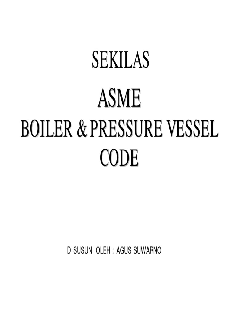 Asme-Boiler & Pressure Vessel Code | PDF