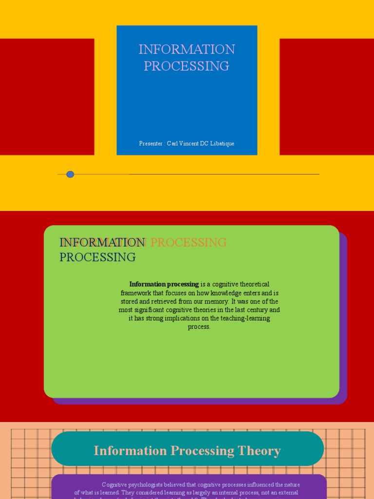 Information Processing | PDF | Memory | Perception
