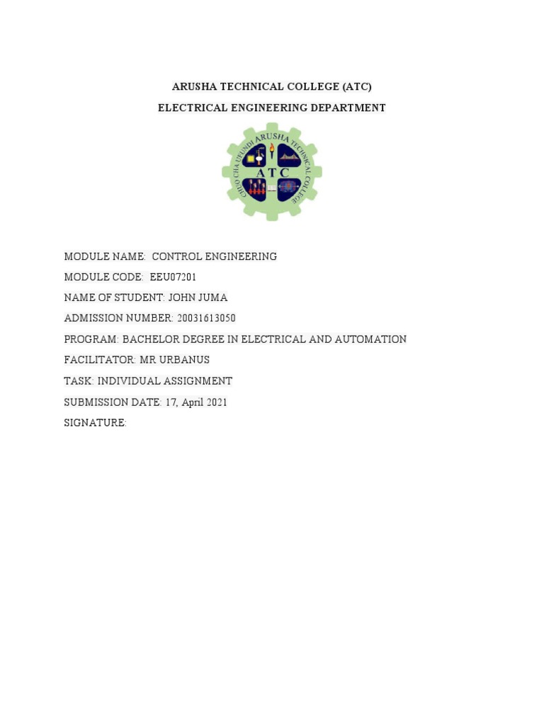 An Automatic Toaster Control System | PDF