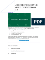 Harvard Research Paper Sample PDF | PDF | Essays | Citation