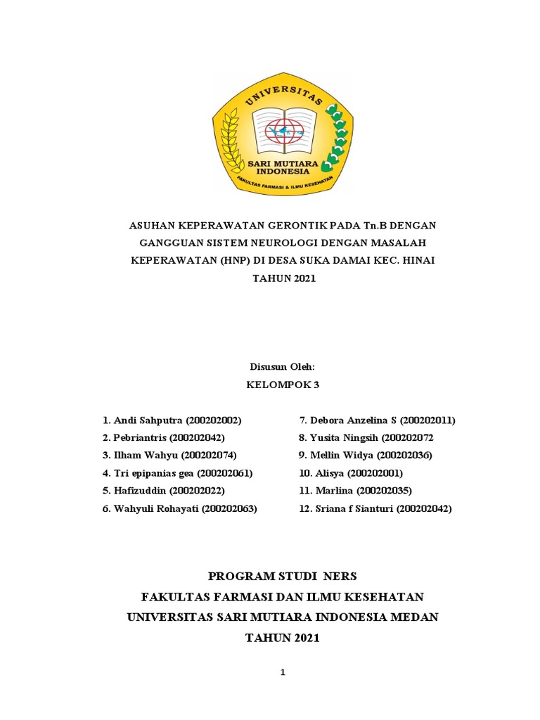 ASKEP Gerontik Kel 3 (HNP) | PDF