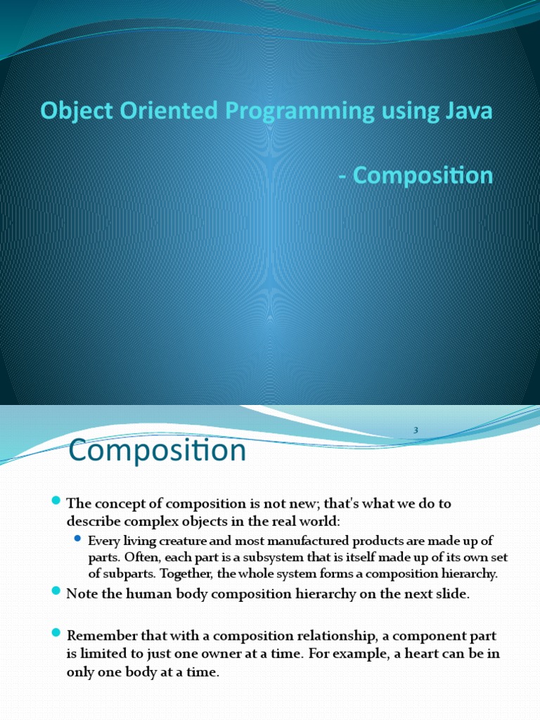 Lec 6 Composition Pdf Class Computer Programming Constructor Object Oriented Programming 2847