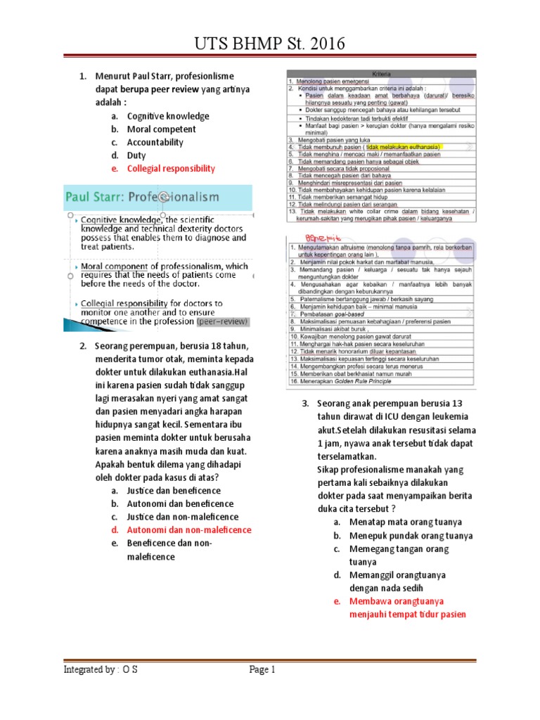 UTS BHMP St.16-Jawab | PDF