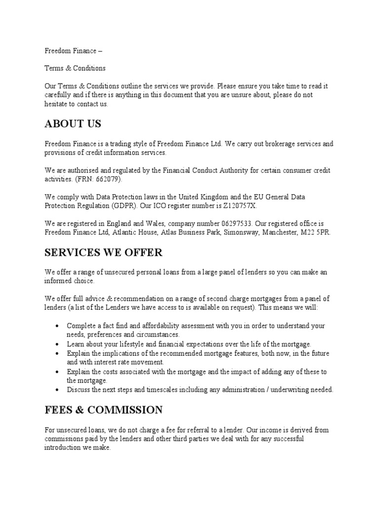 Freedom Finance | Download Free PDF | Http Cookie | Loans