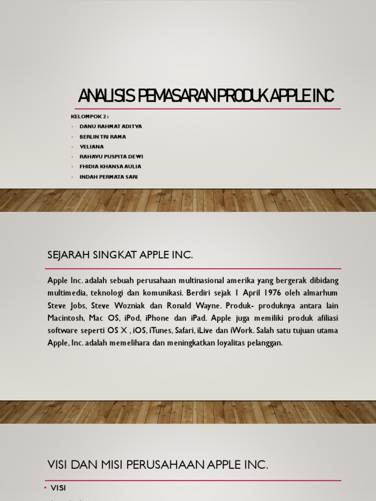 ANALISIS Pemasaran PRODUK APPLE Inc | PDF