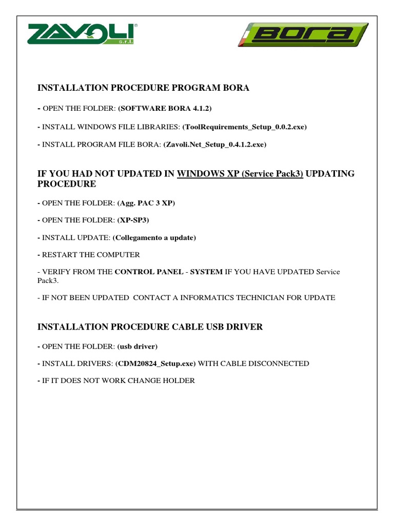 Installation Procedure | PDF