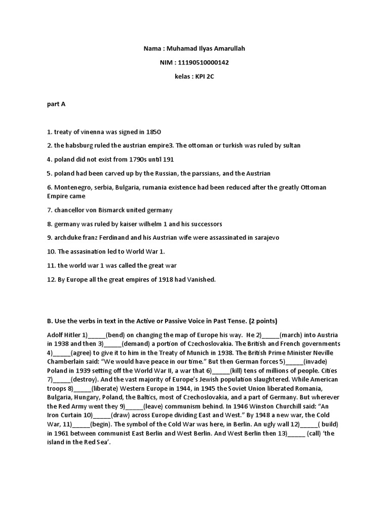 Nama: Muhamad Ilyas Amarullah NIM: 11190510000142 Kelas: KPI 2C | PDF ...