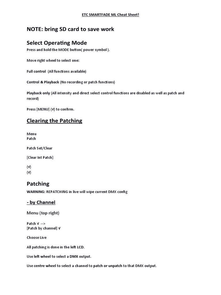 Etc Smartfade ML Cheat Sheet-V2 | PDF | Computer Science | Computer Engineering