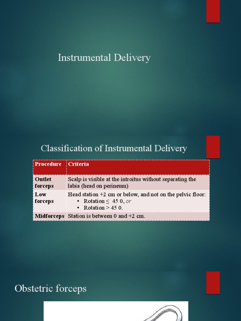 Instrumental Delivery | PDF | Childbirth | Human Pregnancy