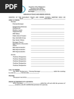 Badac Minutes | PDF | Quorum | Philippines