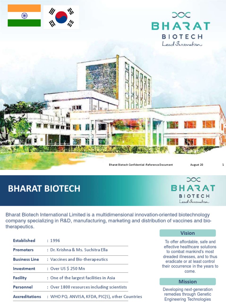 1 +Bharath+Biotech+PPT | PDF | Vaccines | Life Sciences