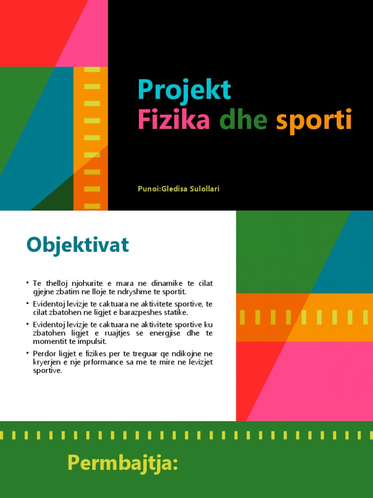 Projekt Fizike Sporti Dhe Fizika | PDF