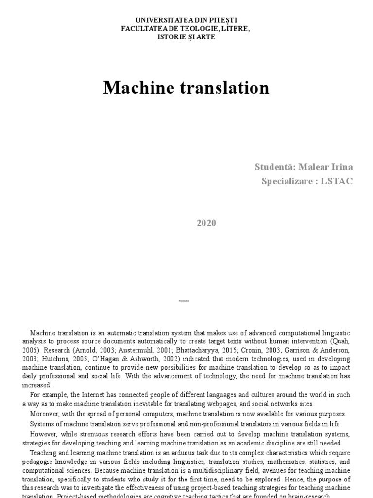 Teaching Machine Translation | PDF | Translations | Human Communication