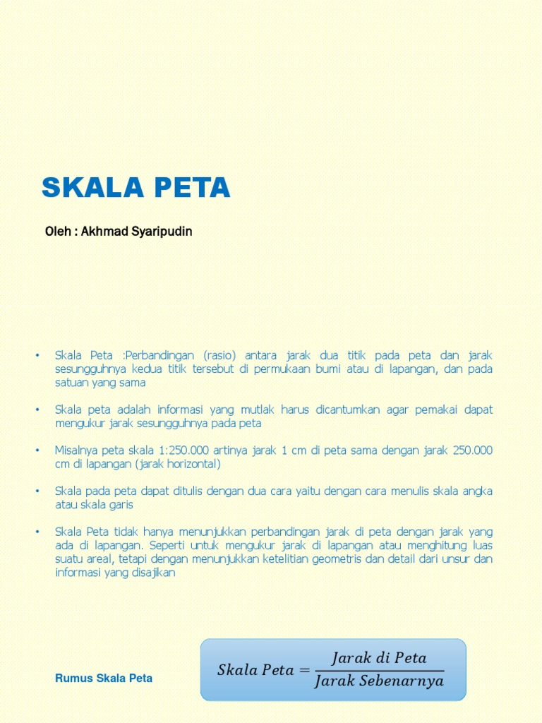 Skala Peta | PDF | Metode & Bahan Ajar