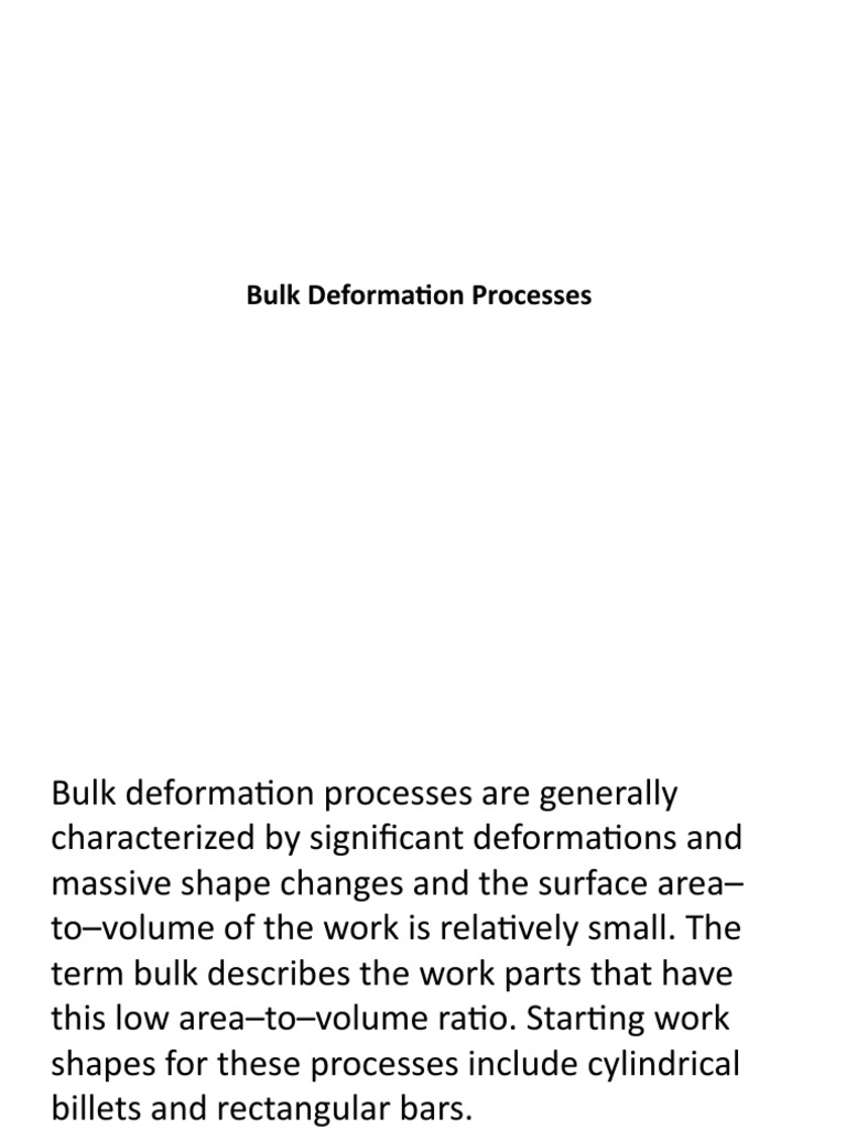 Bulk Deformation Processes Pdf