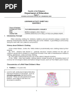Dressmaking 9-Module 1 Draft and Cut Pattern For Sleeping Garment ...