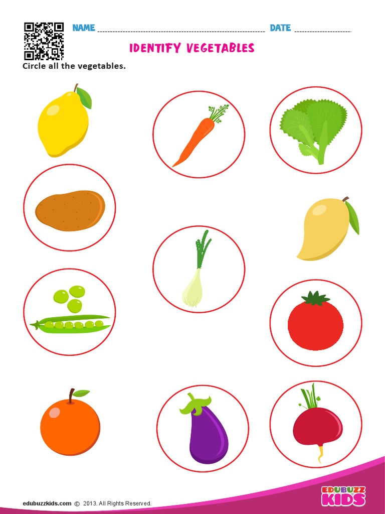 A Identify Vegetables | PDF