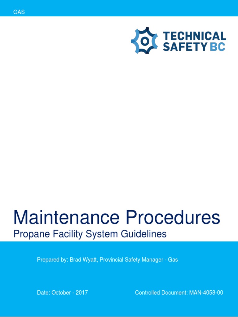 Manual 4058 Maintenance Procedures Propane Facility System Guidelines ...
