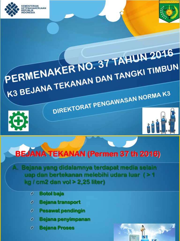 K3 Bejana Tekan Dan Tanki Timbun | PDF