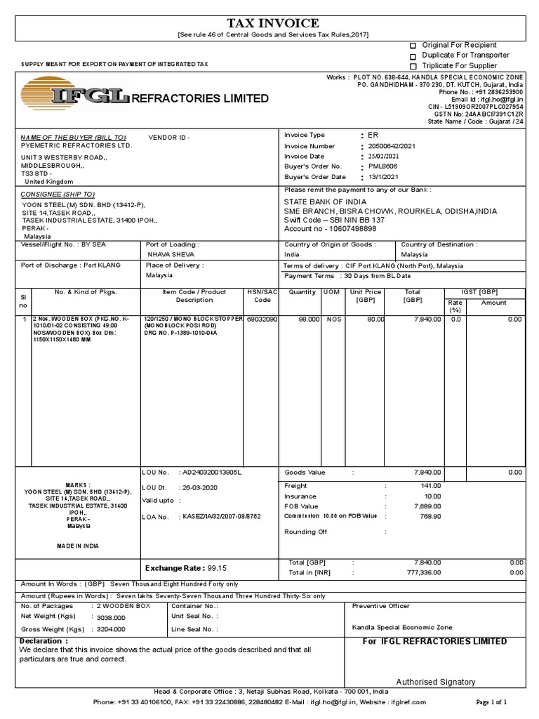 642 GST AR Invoice Items Export - IEL - Nov18 | PDF | Economies | Payments