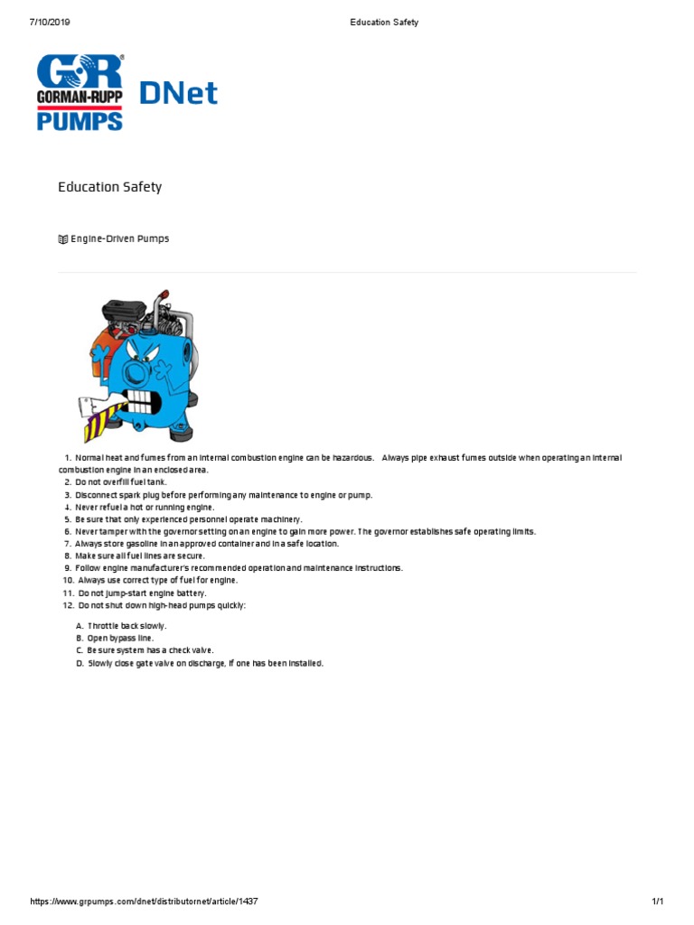 Engine Safety Tips for Operators | PDF