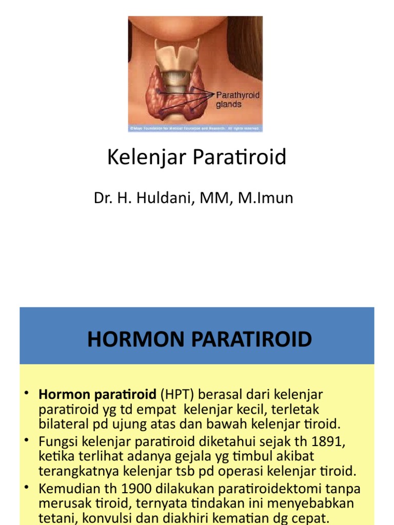Kelenjar Paratiroid - DR Huldani | PDF