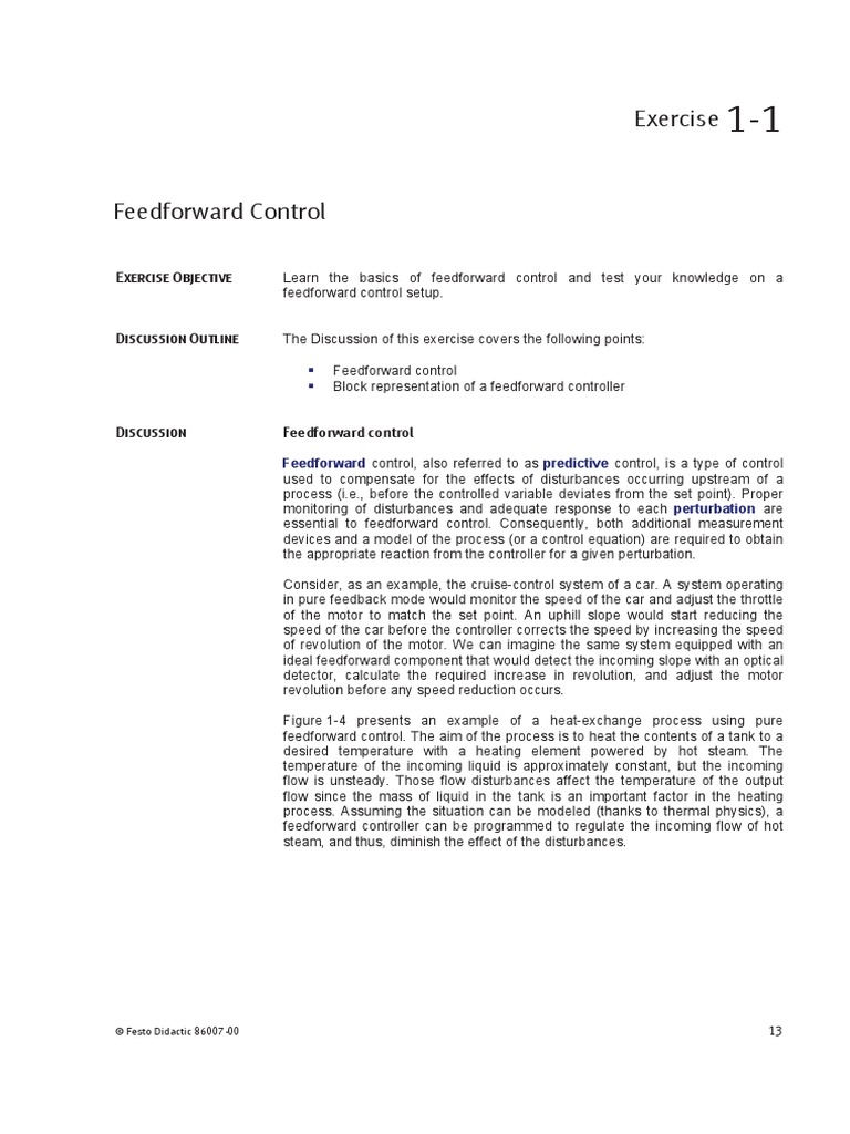 Feed Forward | PDF | Control Theory | Feedback