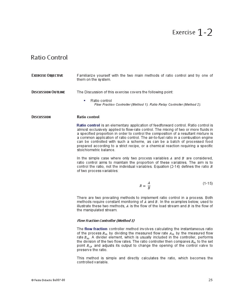 Ratio Control | PDF | Fluid Dynamics | Flow Measurement
