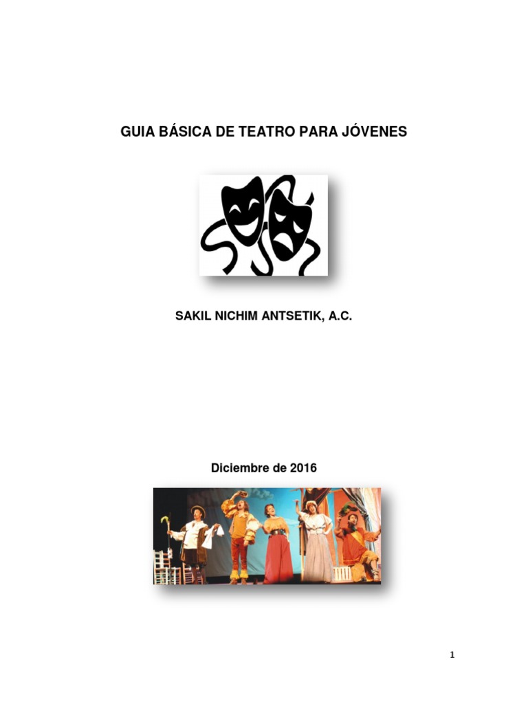 Guía Básica de Teatro para Jóvenes | PDF | Teatro | Las emociones