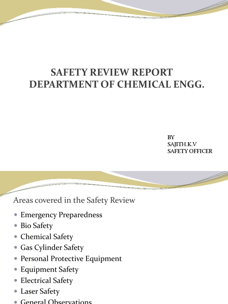 Safety Review Report PPT | PDF | Insulator (Electricity) | High Voltage