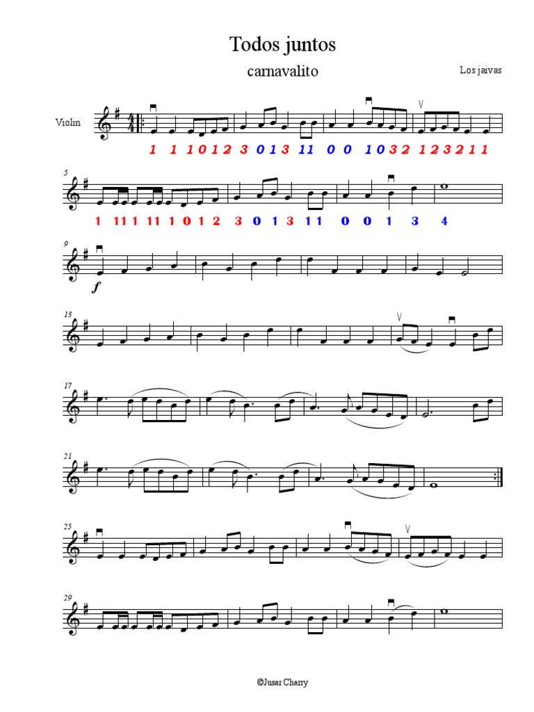 Todos Juntos - Partitura | PDF