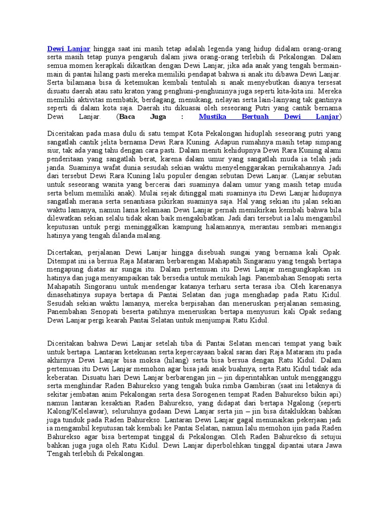 Dewi Lanjar | PDF