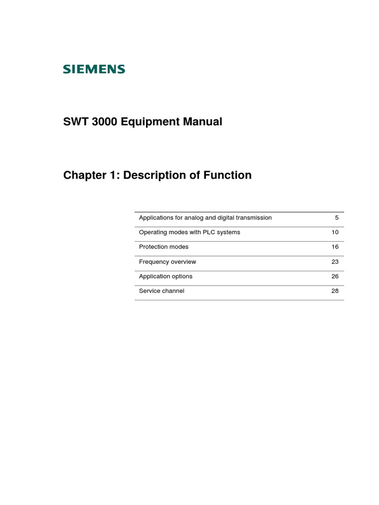 SWT 3000 | PDF | Data Transmission | Broadband