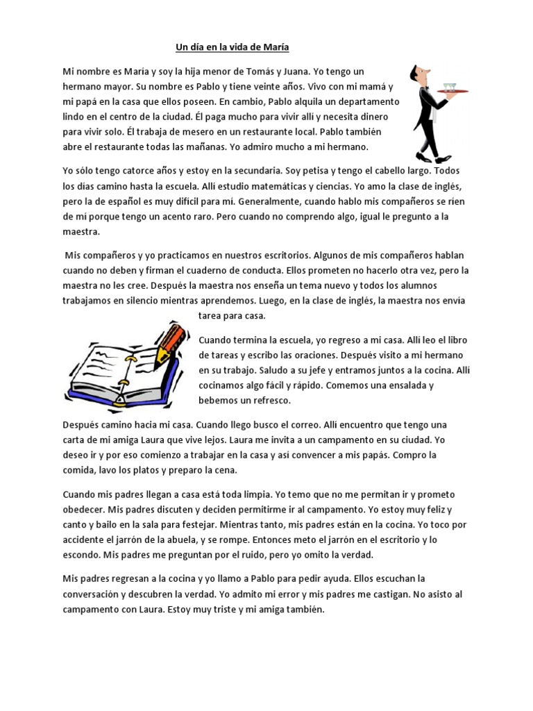 Un Día en La Vida de María | PDF