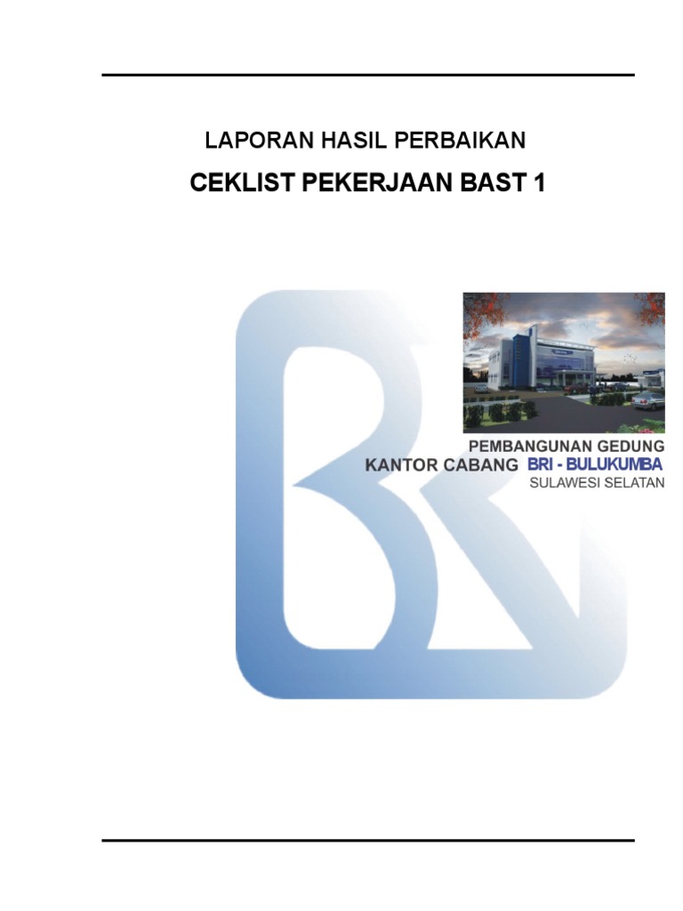 Laporan Ceklist BAST 1 | PDF | Griya & Taman | Sains & Matematika