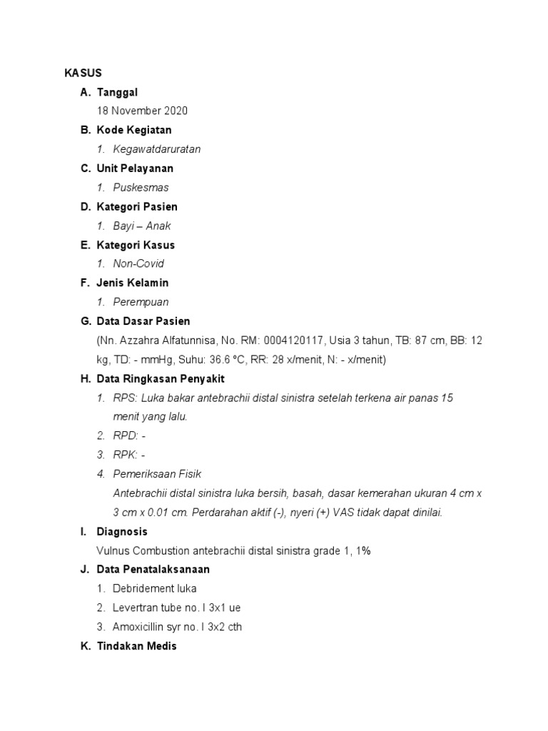 Kasus 5. Vulnus Combustio | PDF