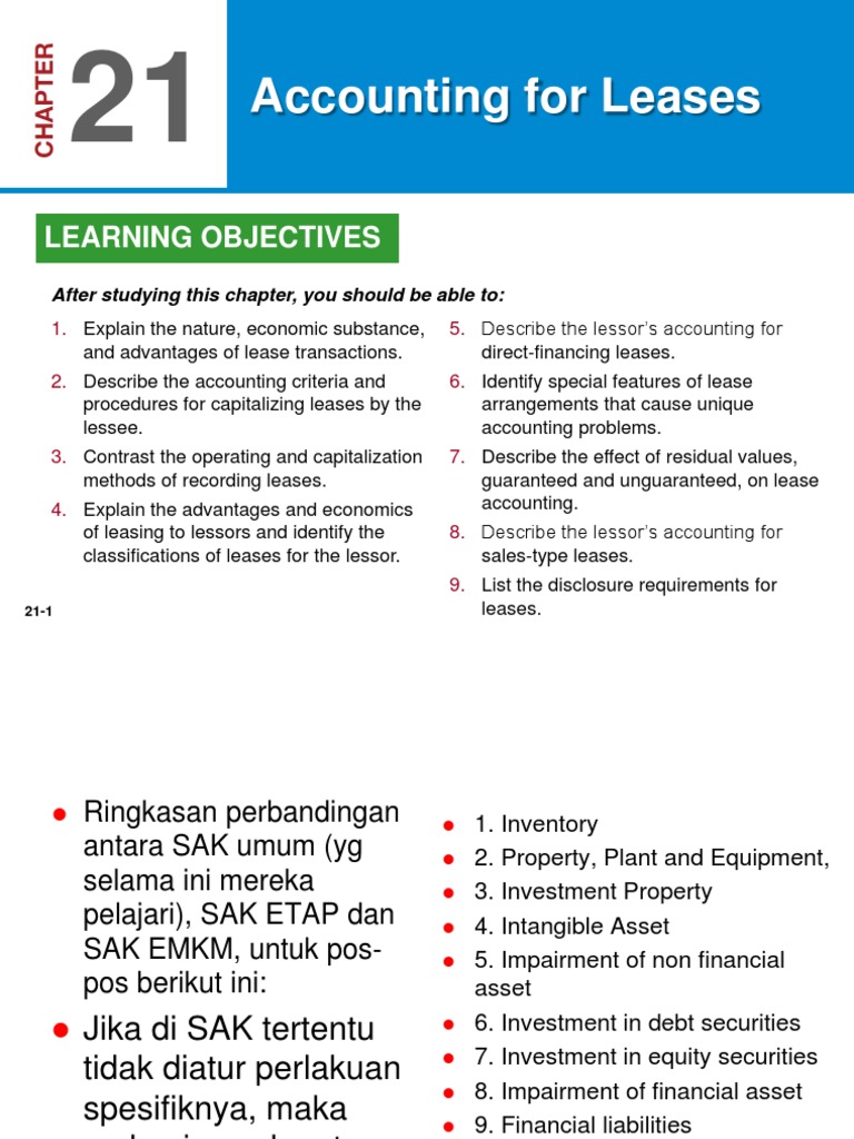 Pertemuan 10 Chapter 21 Kieso | PDF | Lease | Depreciation