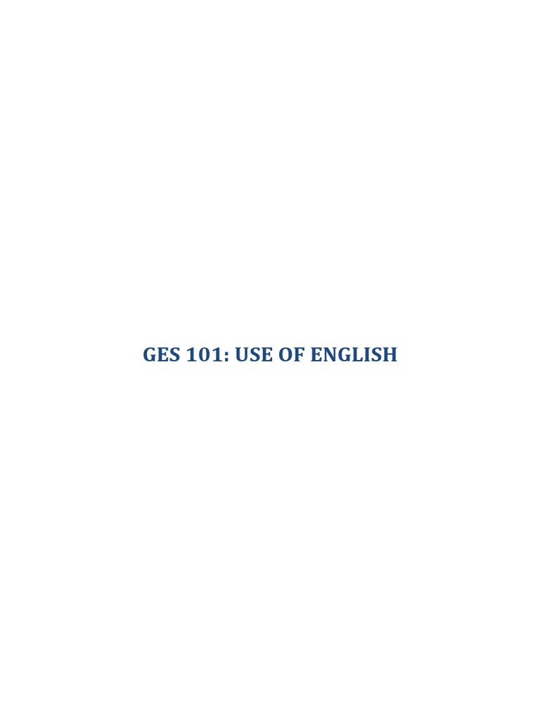 Ges 101 Ui | PDF | Part Of Speech | Adjective