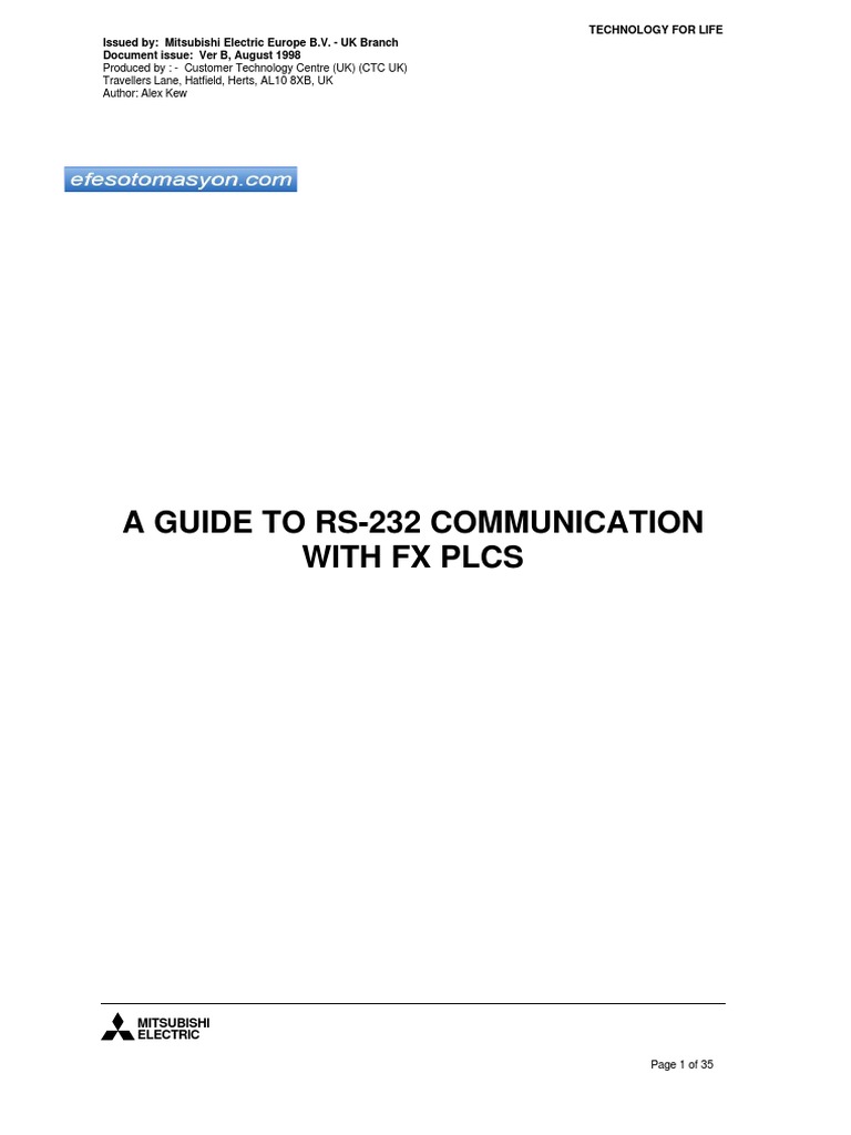 The FX-232ADP RS-232 Adapter Module For FX PLCs | PDF | Duplex ...