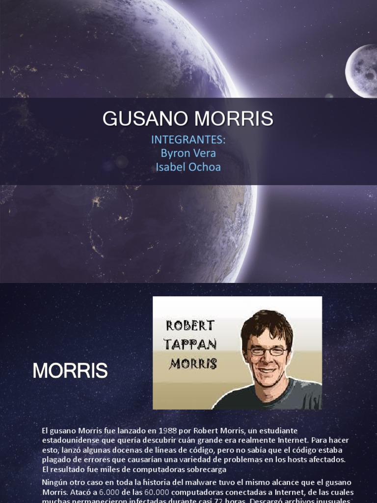 Gusano Morris | PDF | Edad de información | Archivo de computadora