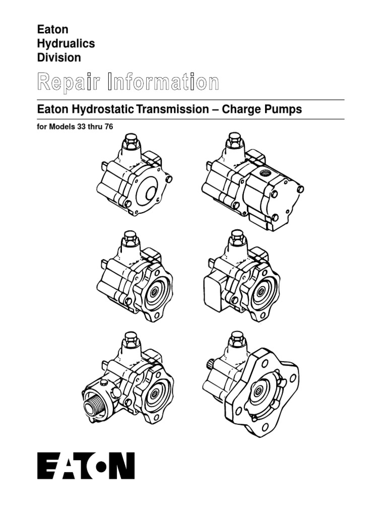 Repair Information: Eaton Hydrualics Division | PDF | Pump | Screw