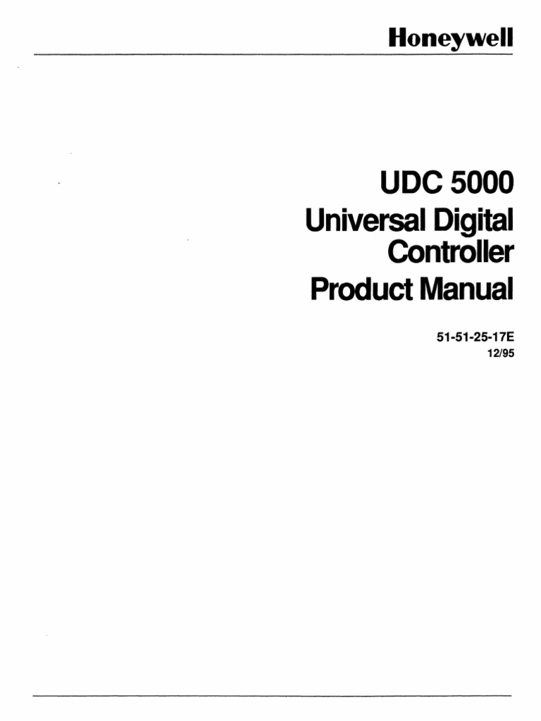 Copntrolador UDC 5000 Honeywell | PDF