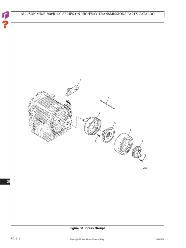Allison MD/B 300/B 400 Series On-Highway Transmissions Parts Catalog ...